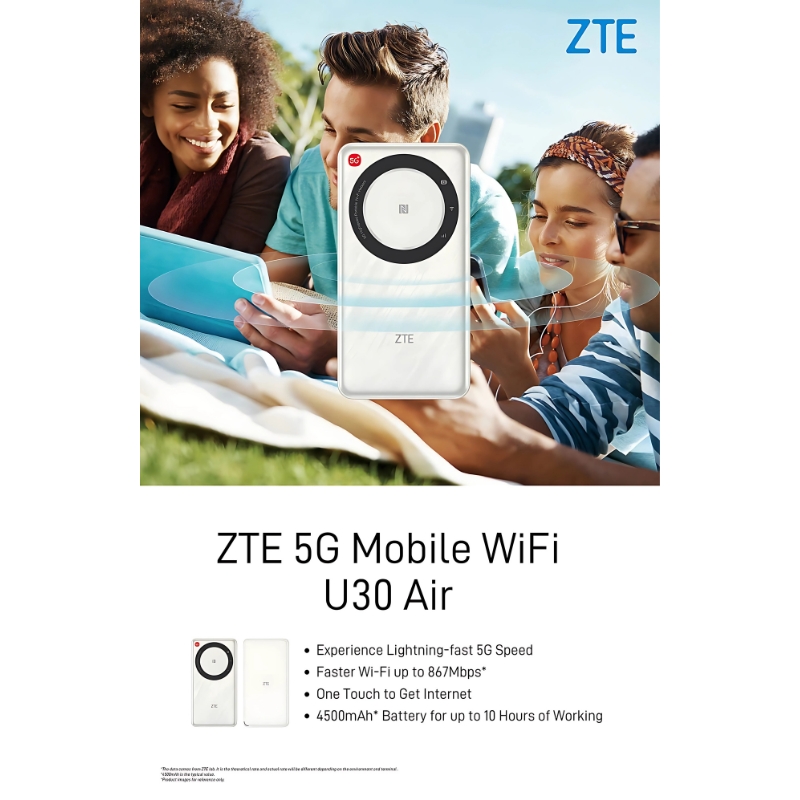 ZTE U30 AIR 5G Wi-Fi Pocket Router | Fono Technologies - The ...